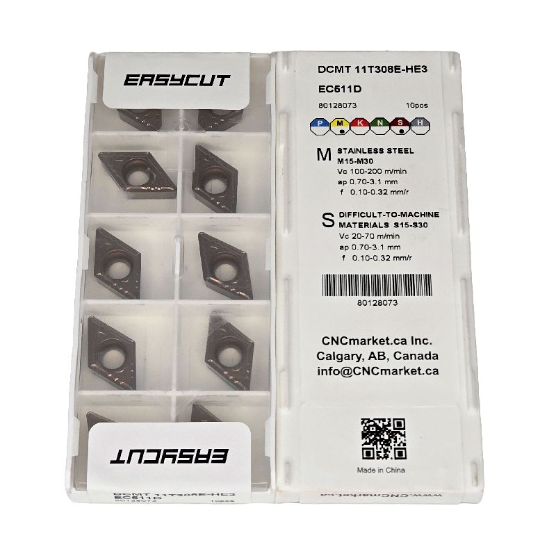 DCMT 32.52 Carbide Turning Insert for M Materials, EC511D, HE3 | EASYCUT